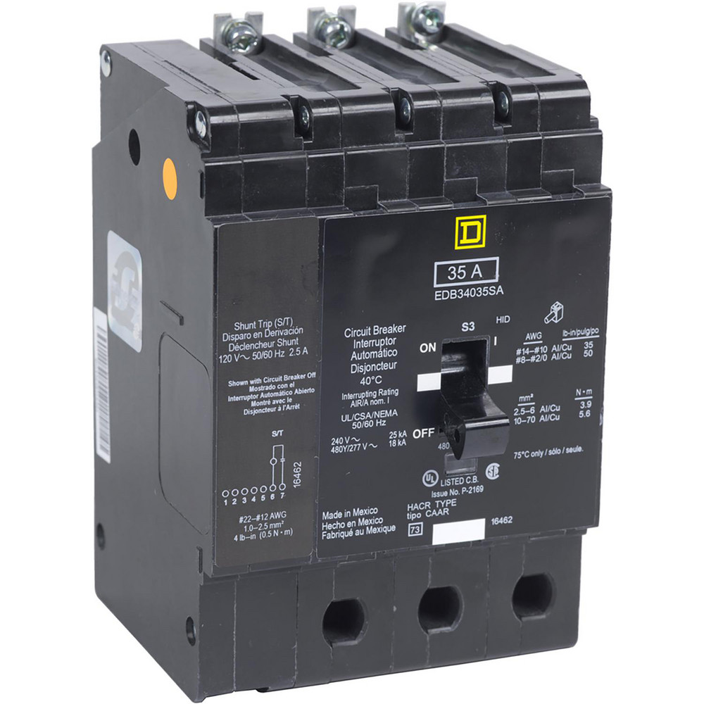 Square D - Miniature Circuit Breaker Circuit Breaker: Bolt-On, 100 Amp ...