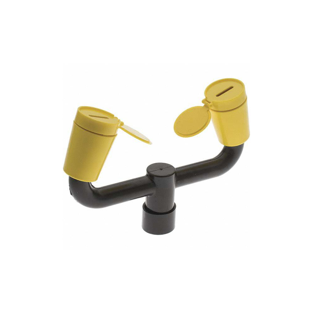 Encon Safety Products - 1/2" 3.2GPM BLK/YLW ABS DUAL STREAM HEAD ASSY ...