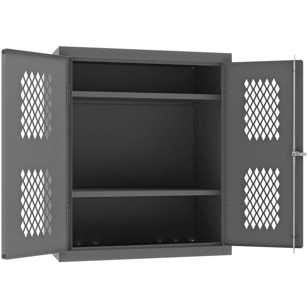 Durham - Steel Shelf & Ventilated Storage Cabinet: 36" Wide, 24" Deep ...