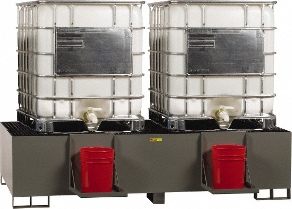 Little Giant® - IBC Sump: 400 gal, Steel, 99" Long, 51" Wide, 23" High ...