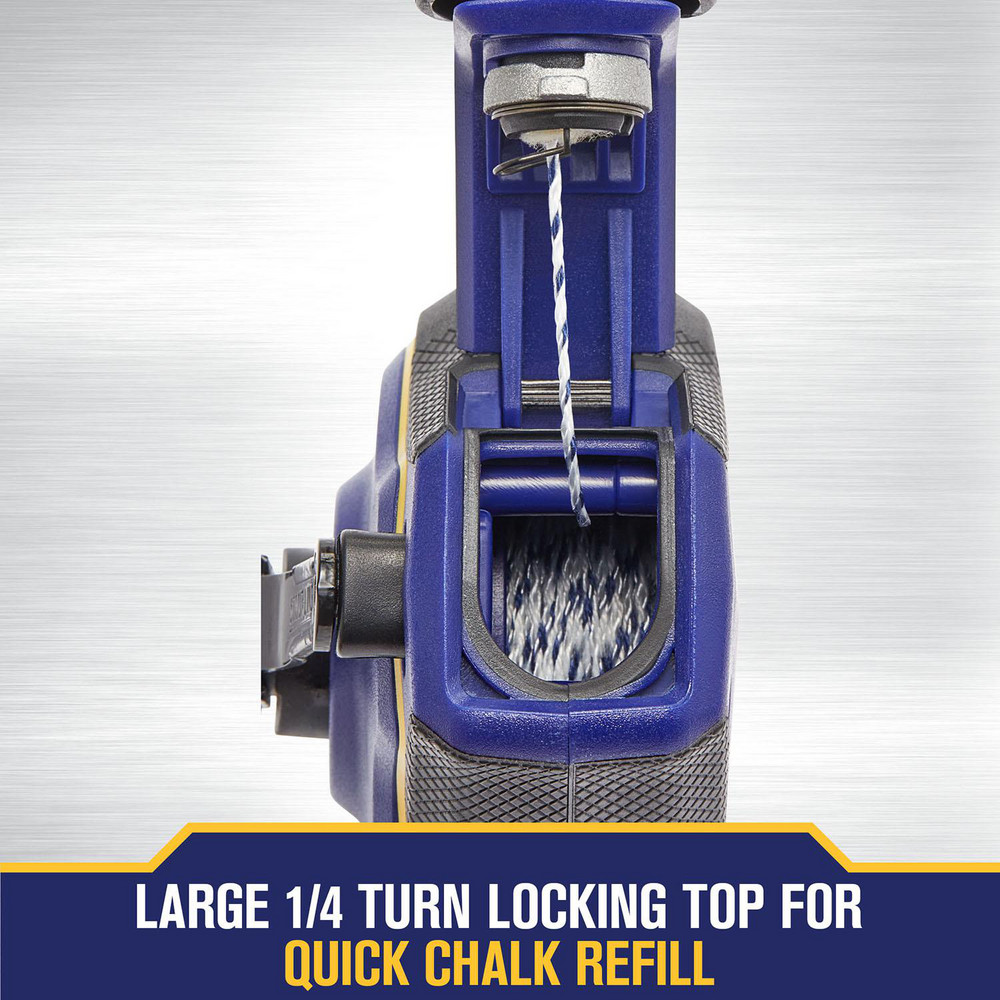 Irwin - Chalk Line Reels: Compact, 100 ft, 1.8, Blue | MSC Direct