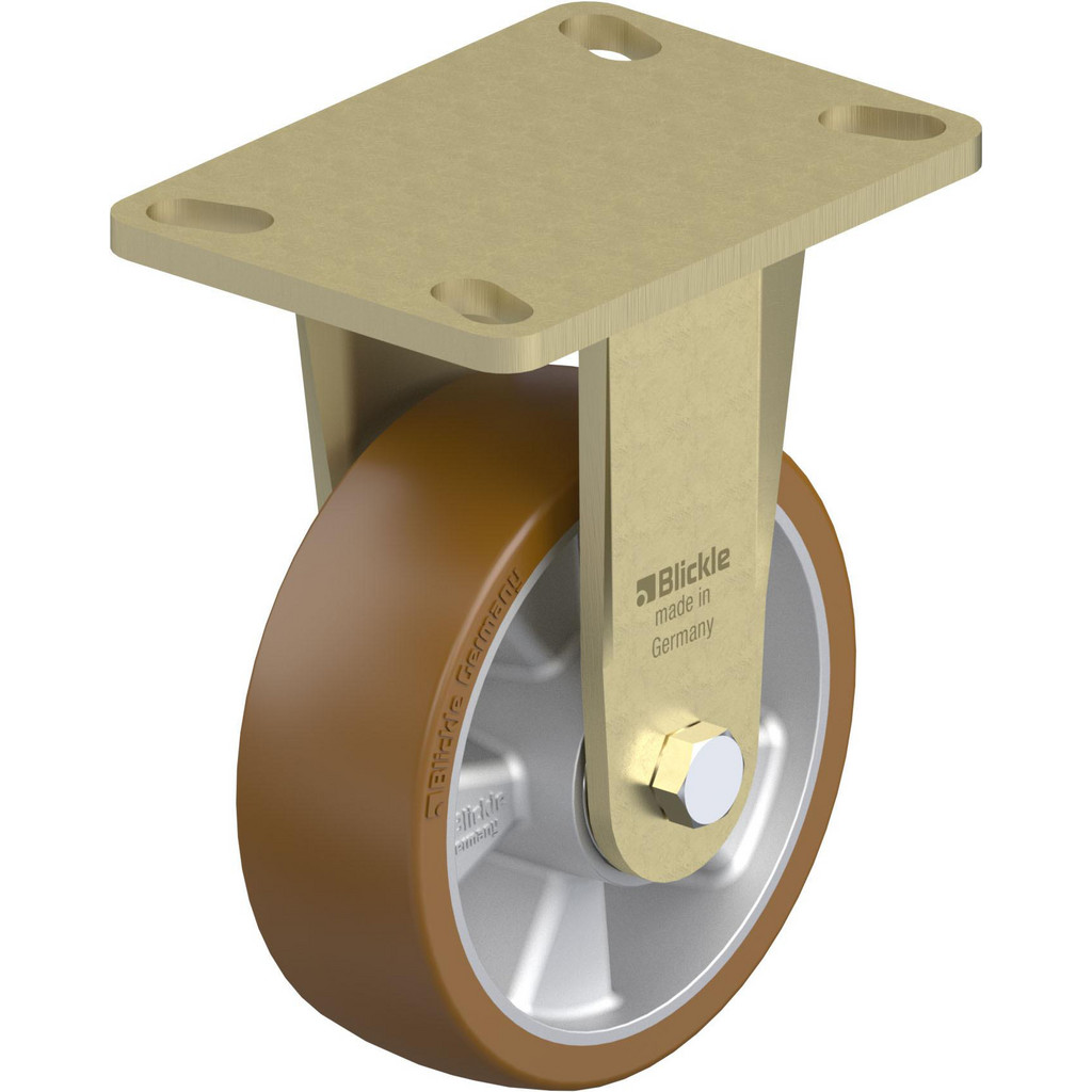 Blickle - Top Plate Casters: Mount Type: Plate; Number of Wheels: 1.000 ...