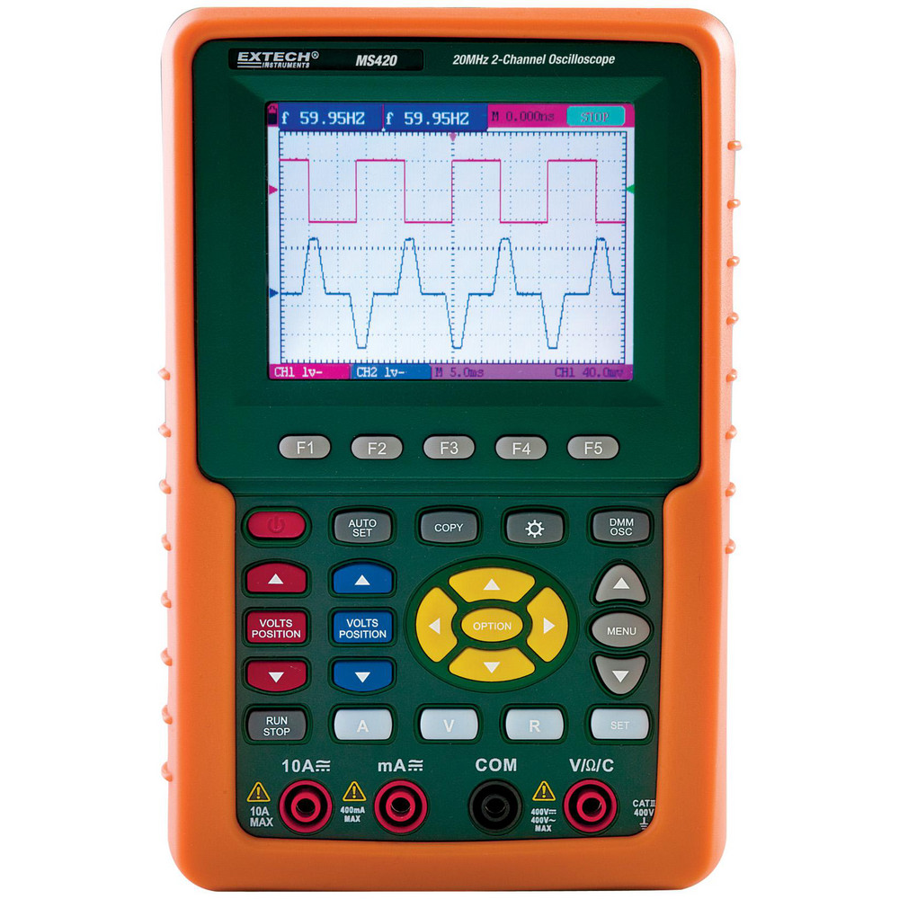 Extech - Portable Digital Oscilloscopes: Oscilloscope Type: Handheld ...