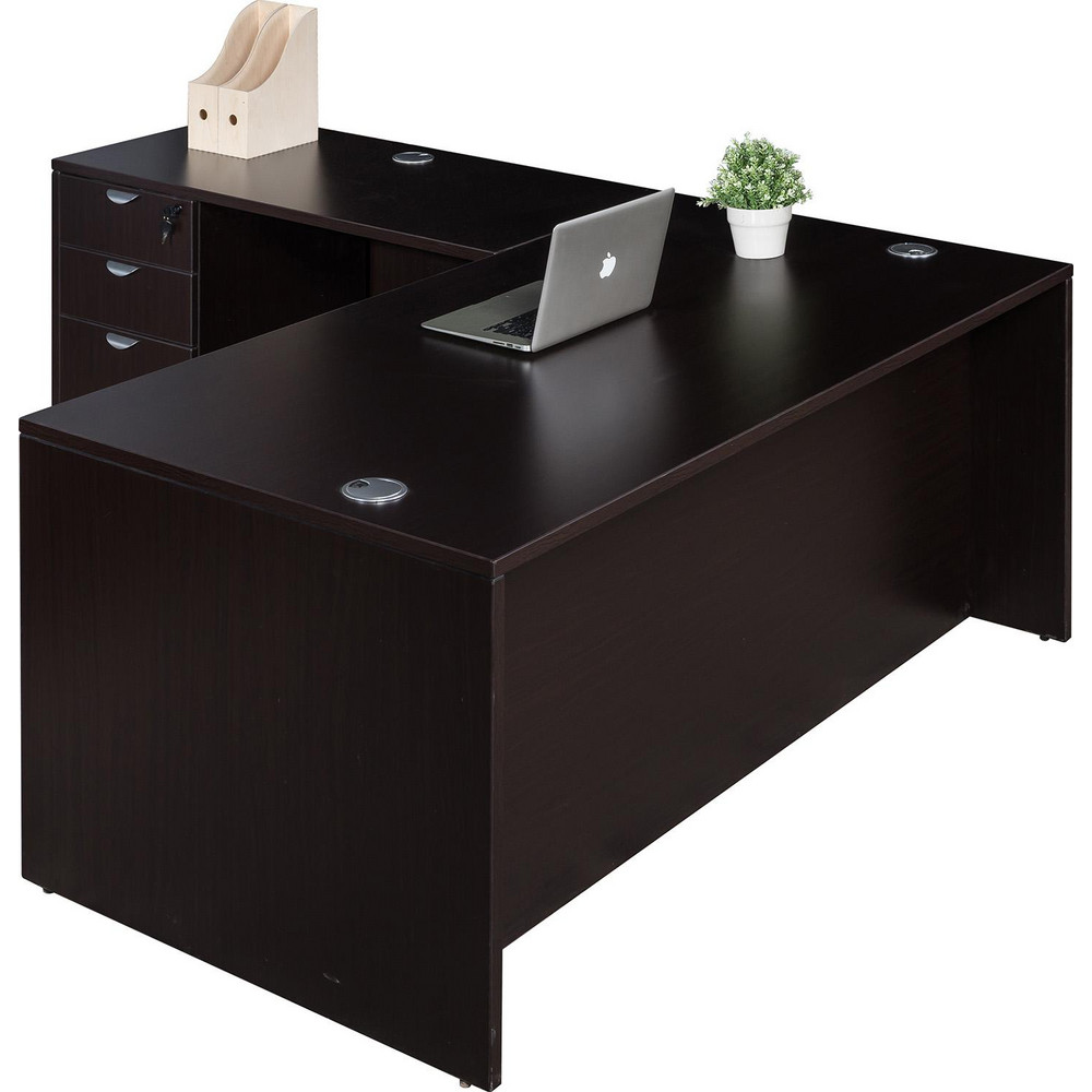 Boss Office Products - Office Desks: Desk Type: L-Shaped Workstation ...