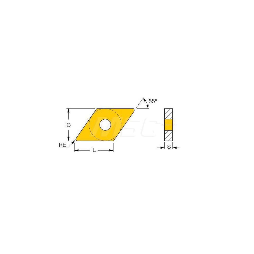 Iscar - Turning Insert: DNMG 442-GN IC428, Carbide | MSC Direct