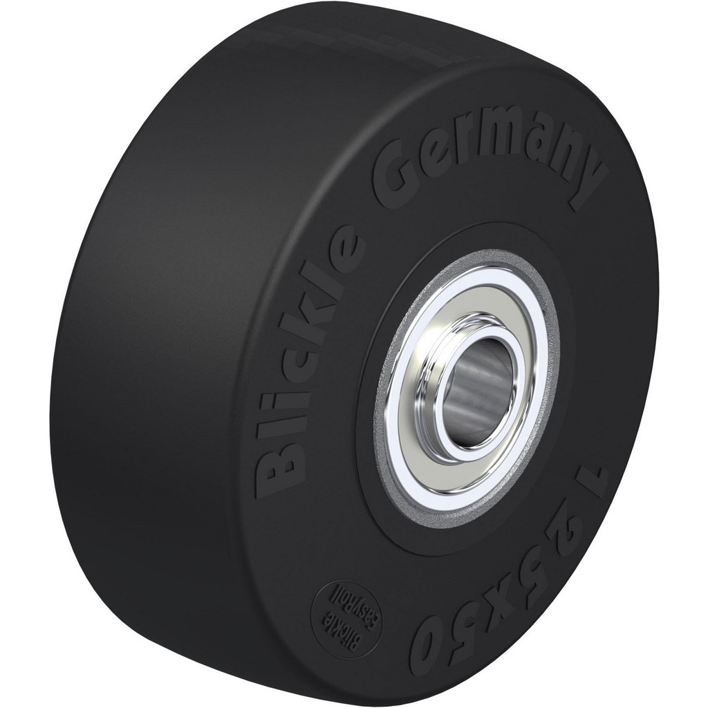 Blickle - Rigid & Swivel Caster Wheel: Rubber, 5" Dia, 2-1/16" Wide ...
