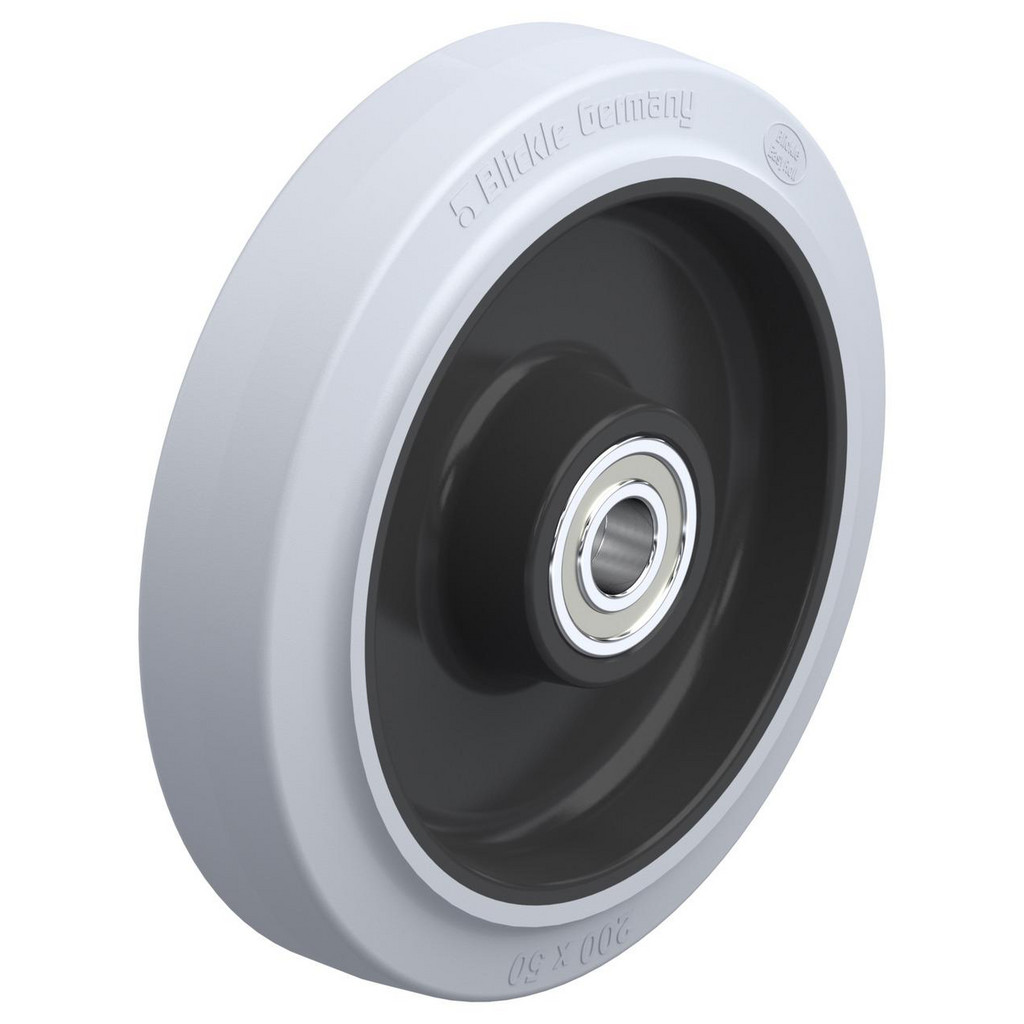 Blickle - Rigid & Swivel Caster Wheel: Rubber, 8" Dia, 2" Wide | MSC Direct