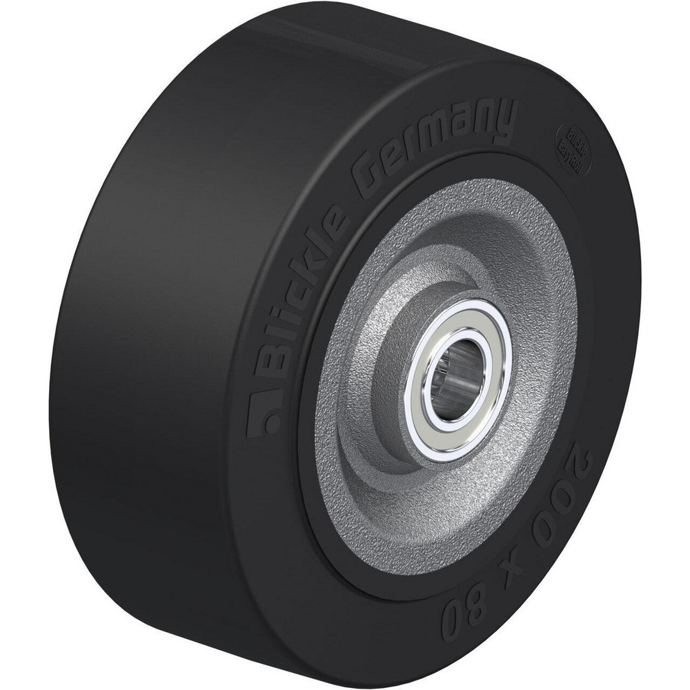 Blickle - Rigid & Swivel Caster Wheel: Rubber, 8" Dia, 3-1/8" Wide ...