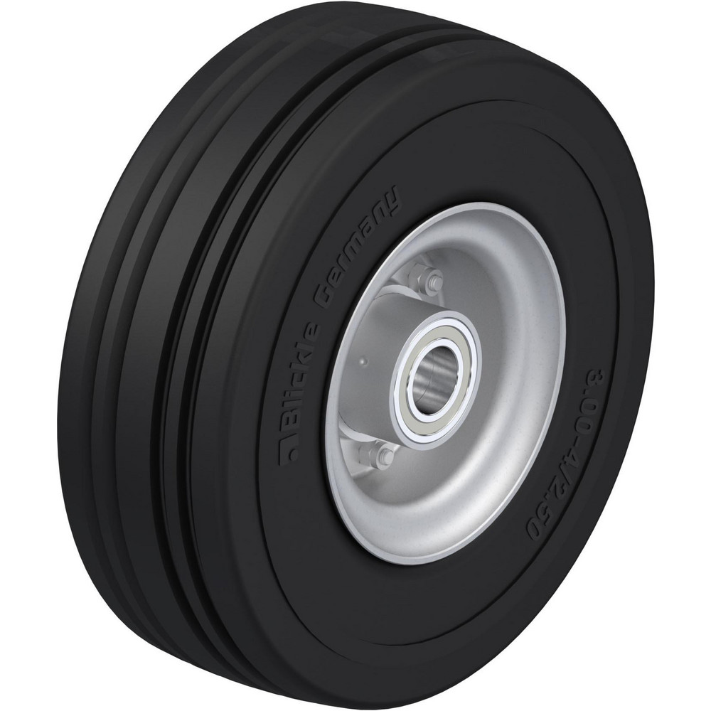 Blickle - Rigid & Swivel Caster Wheel: Rubber, 10" Dia, 3-3/8" Wide ...