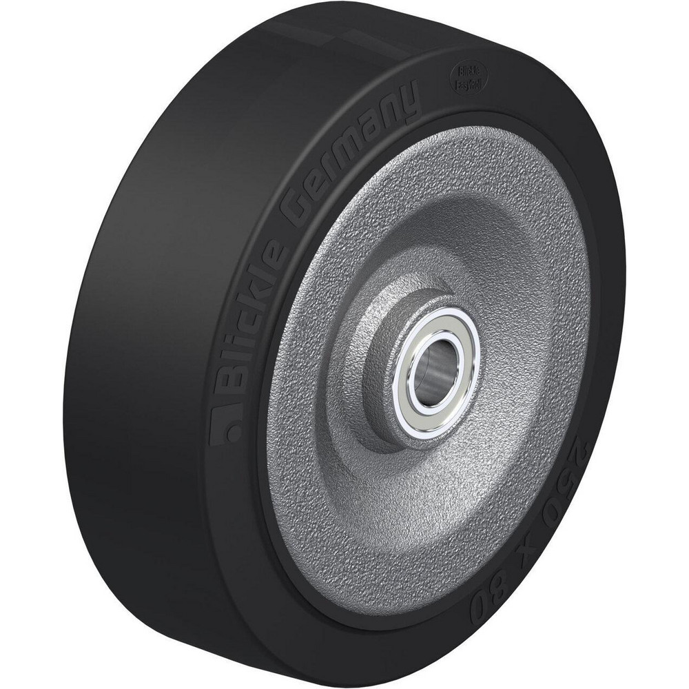 Blickle - Rigid & Swivel Caster Wheel: Rubber, 10" Dia, 3-1/8" Wide ...