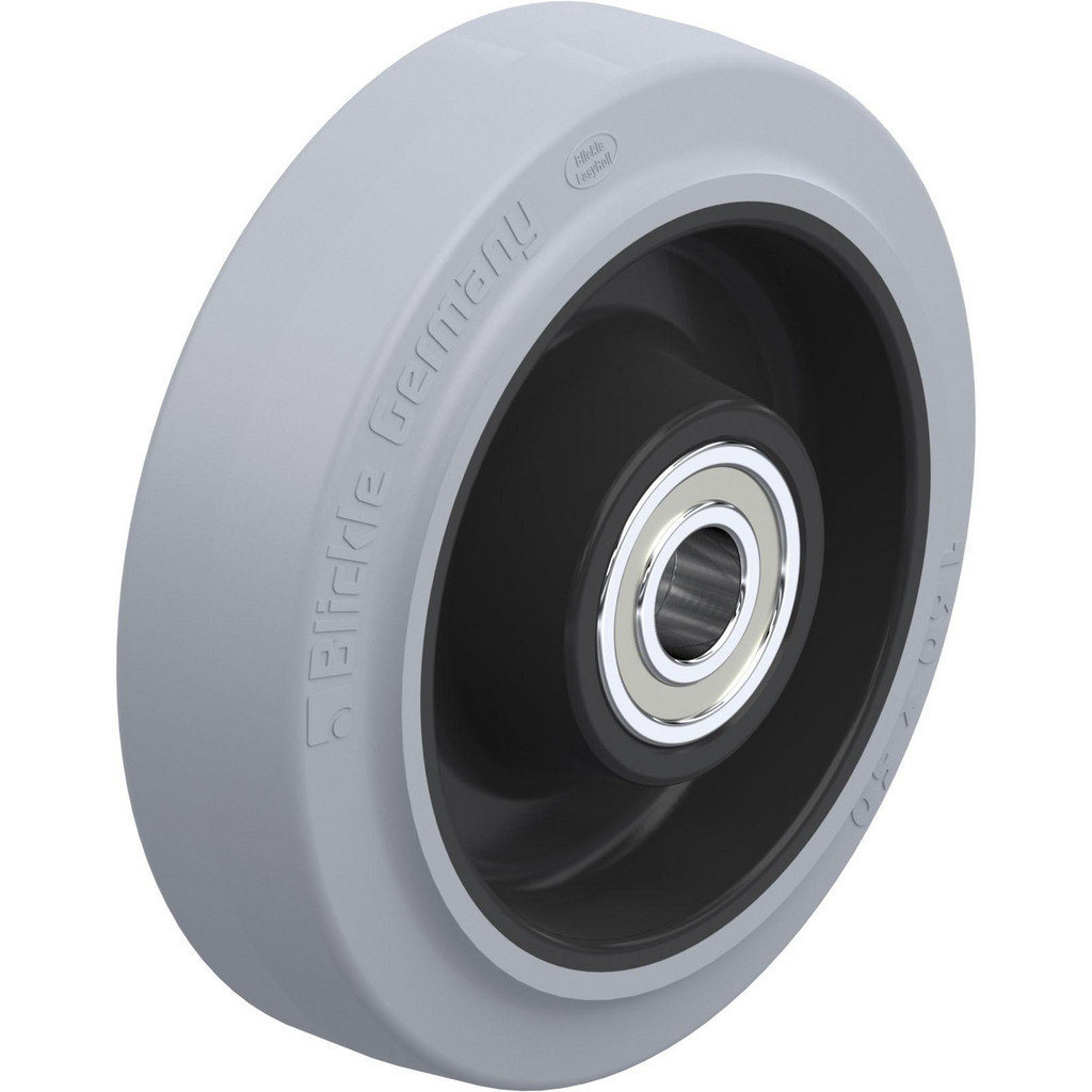 Blickle - Rigid & Swivel Caster Wheel: Rubber, 6-5/16" Dia, 2" Wide ...