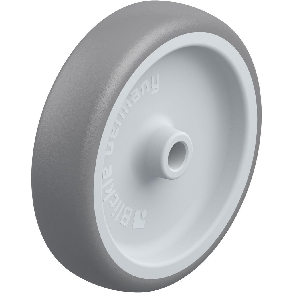Blickle - Rigid & Swivel Caster Wheel: Rubber, 5" Dia, 1-1/4" Wide ...
