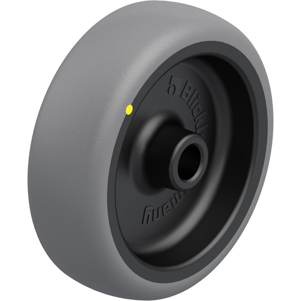 Blickle - Rigid & Swivel Caster Wheel: Rubber, 4" Dia, 1-1/4" Wide ...