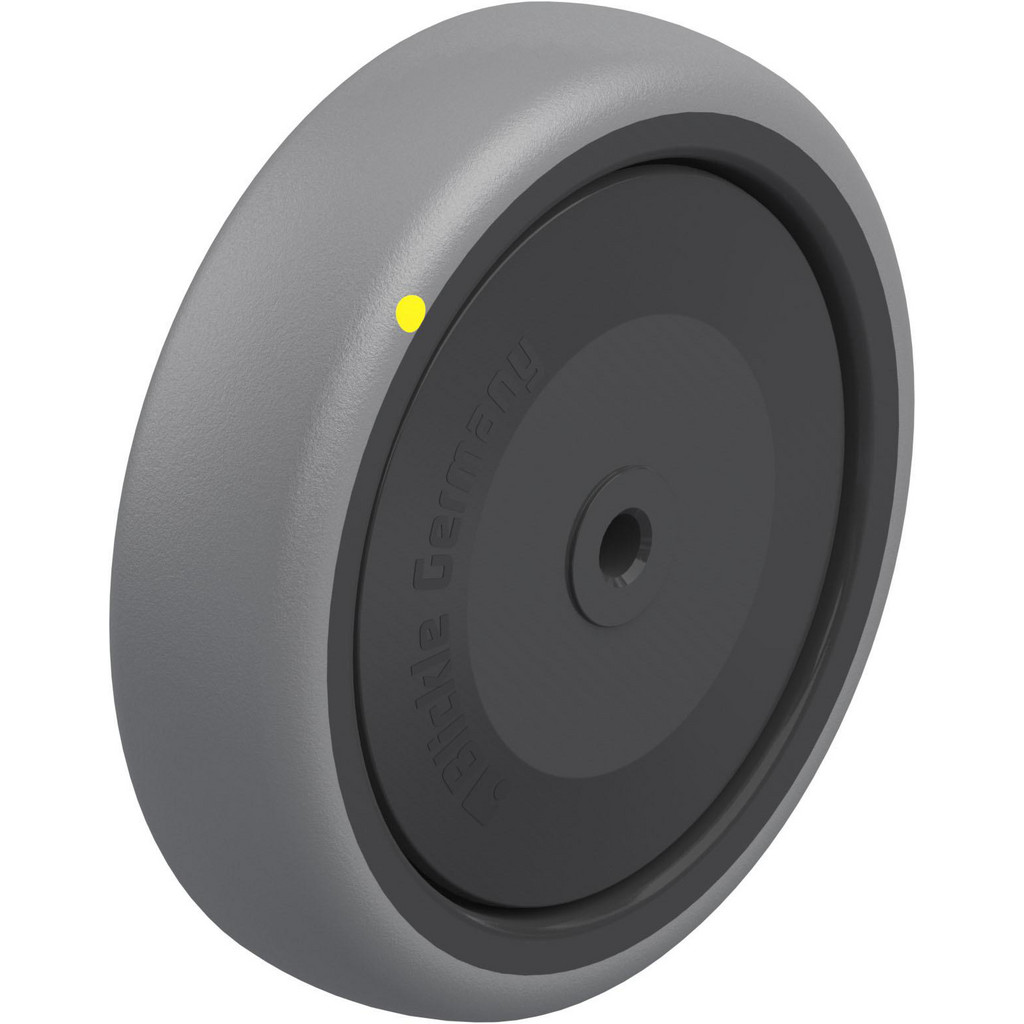 Blickle - Rigid & Swivel Caster Wheel: Rubber, 5" Dia, 1-1/4" Wide ...