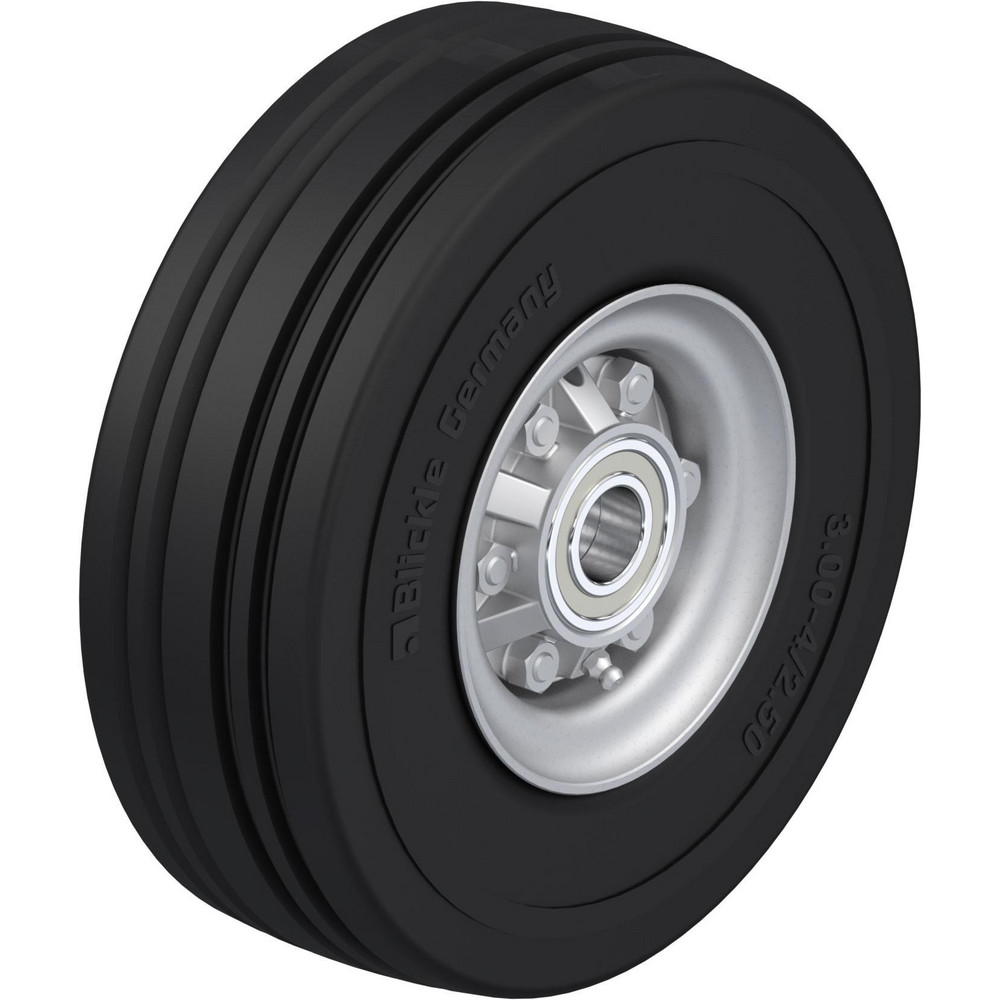 Blickle - Rigid & Swivel Caster Wheel: Rubber, 10" Dia, 3-3/8" Wide ...