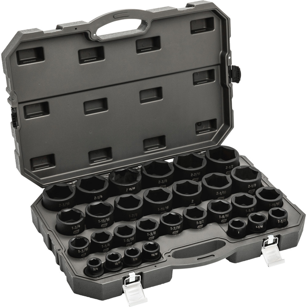 GEARWRENCH - Socket Set: Impact, 29 Pc, 3/4" Drive, 3/4" Min, 1-7/8" Max | MSC Direct