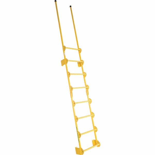 Vestil - 137-1/2" High 300 Lb Capacity 8 Step Fixed Ladder - 93803567 ...