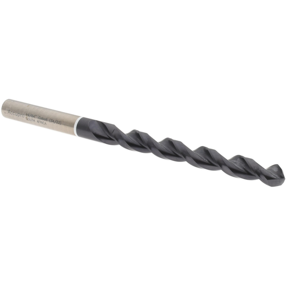 Accupro - Jobber Length Drill Bit: 19/64" (0.2969) Dia, 118 deg, Cobalt ...
