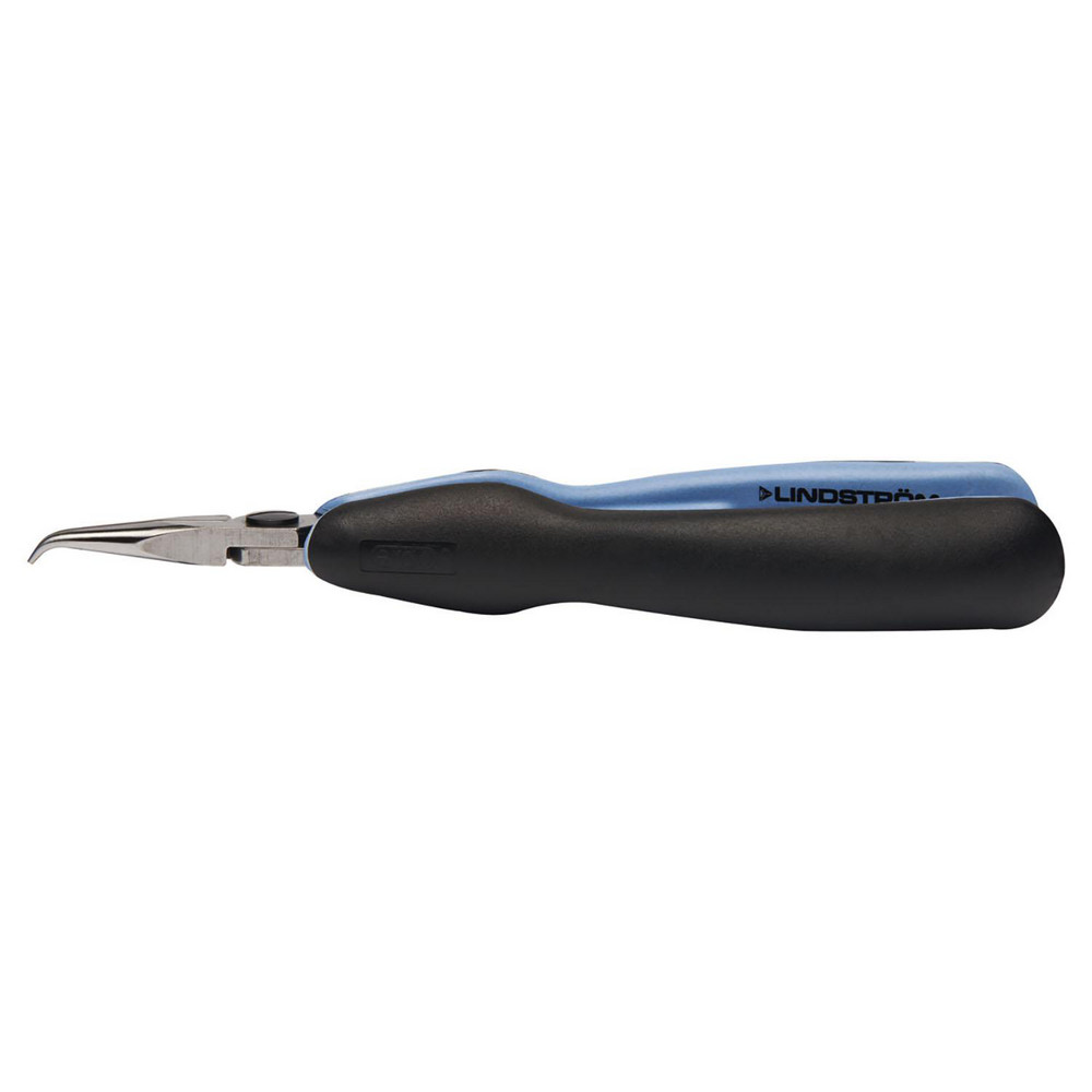 Lindstrom Tool - Bent Nose Pliers: 6.13" OAL, 1.125" Jaw Length, 0.375 ...