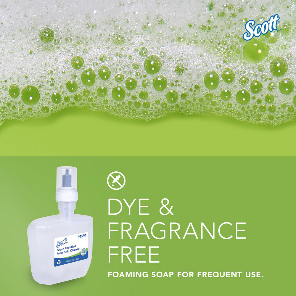 Scott - Green Certified Foam Hand Soap, 1.2 L Clear, Unscented ...
