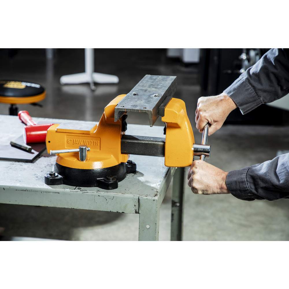 GEARWRENCH - Bench Vise: 6" Jaw Width, 6" Jaw Opening, 4.1000" Throat ...