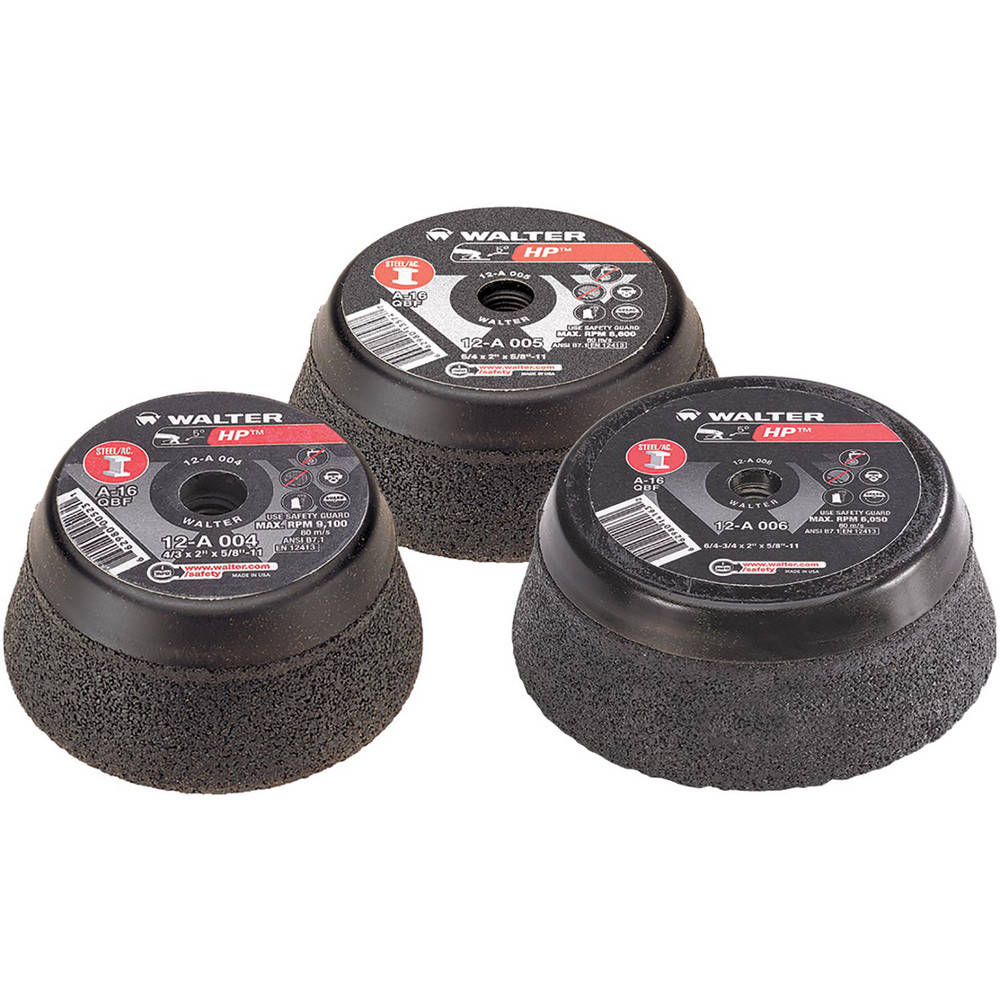 WALTER Surface Technologies - Depressed-Center Wheel: Type 11, 6" Dia ...