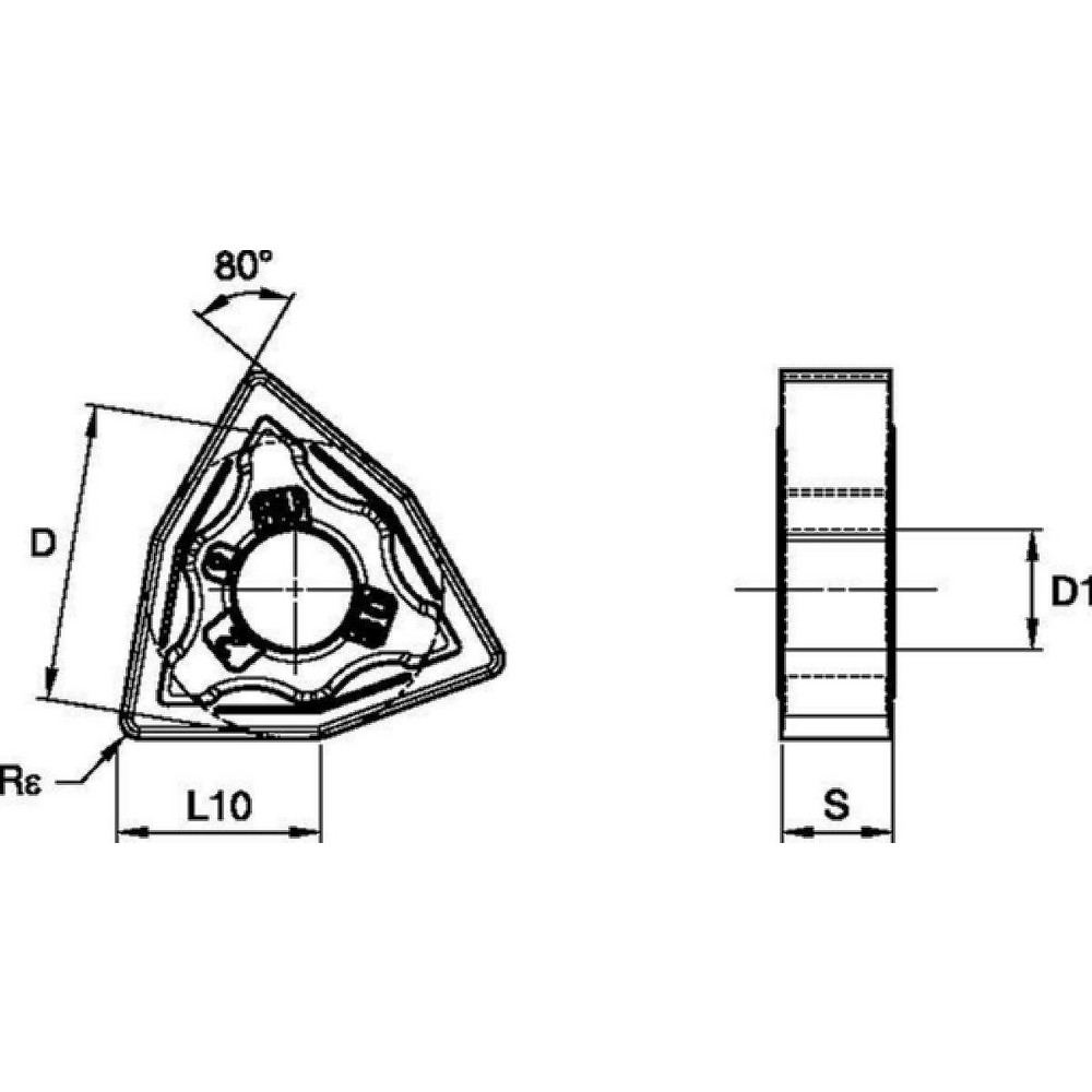 Widia - Turning Insert: WNMG432RU, Carbide | MSC Direct