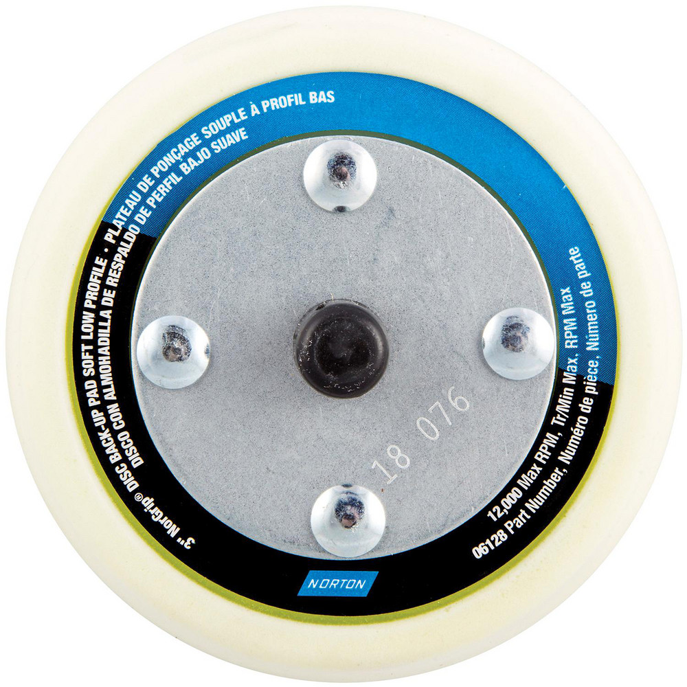 Norton - Disc Backing Pad: 3" Dia, Hook & Loop | MSC Direct