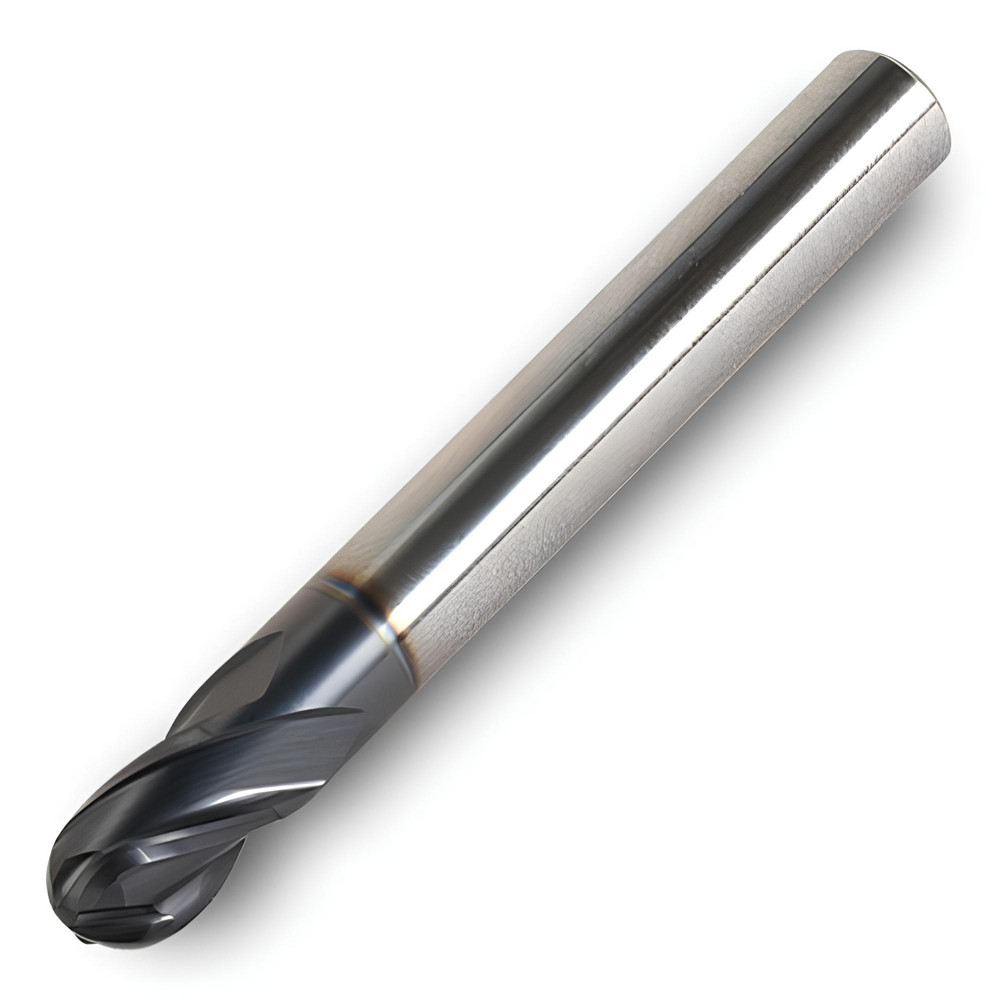 Ingersoll Cutting Tools - Ball End Mill: 7/16" Dia, 1/2" LOC, 2 Flute ...