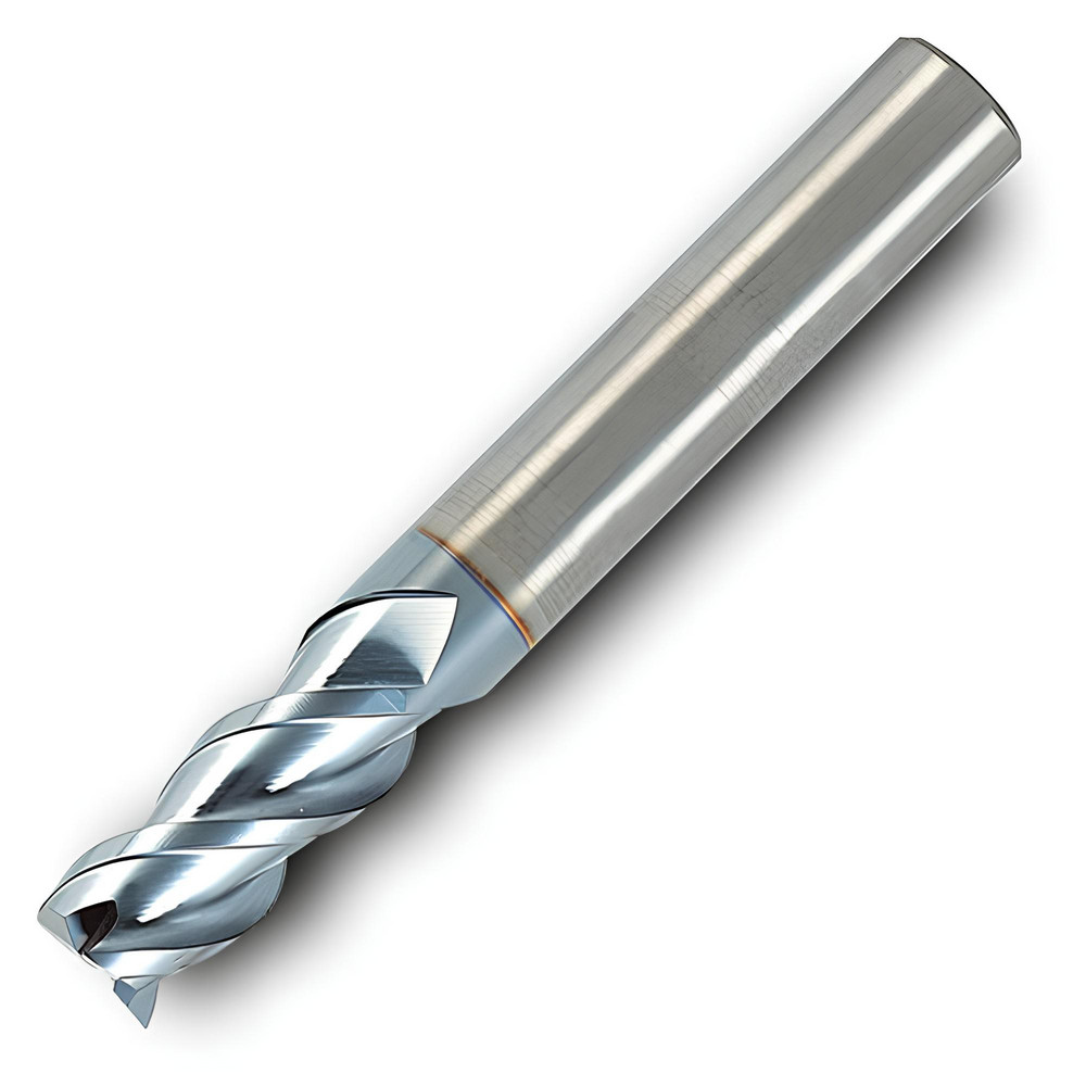 Ingersoll Cutting Tools - Square End Mill: 1/8" Dia, 3 Flute, Solid ...
