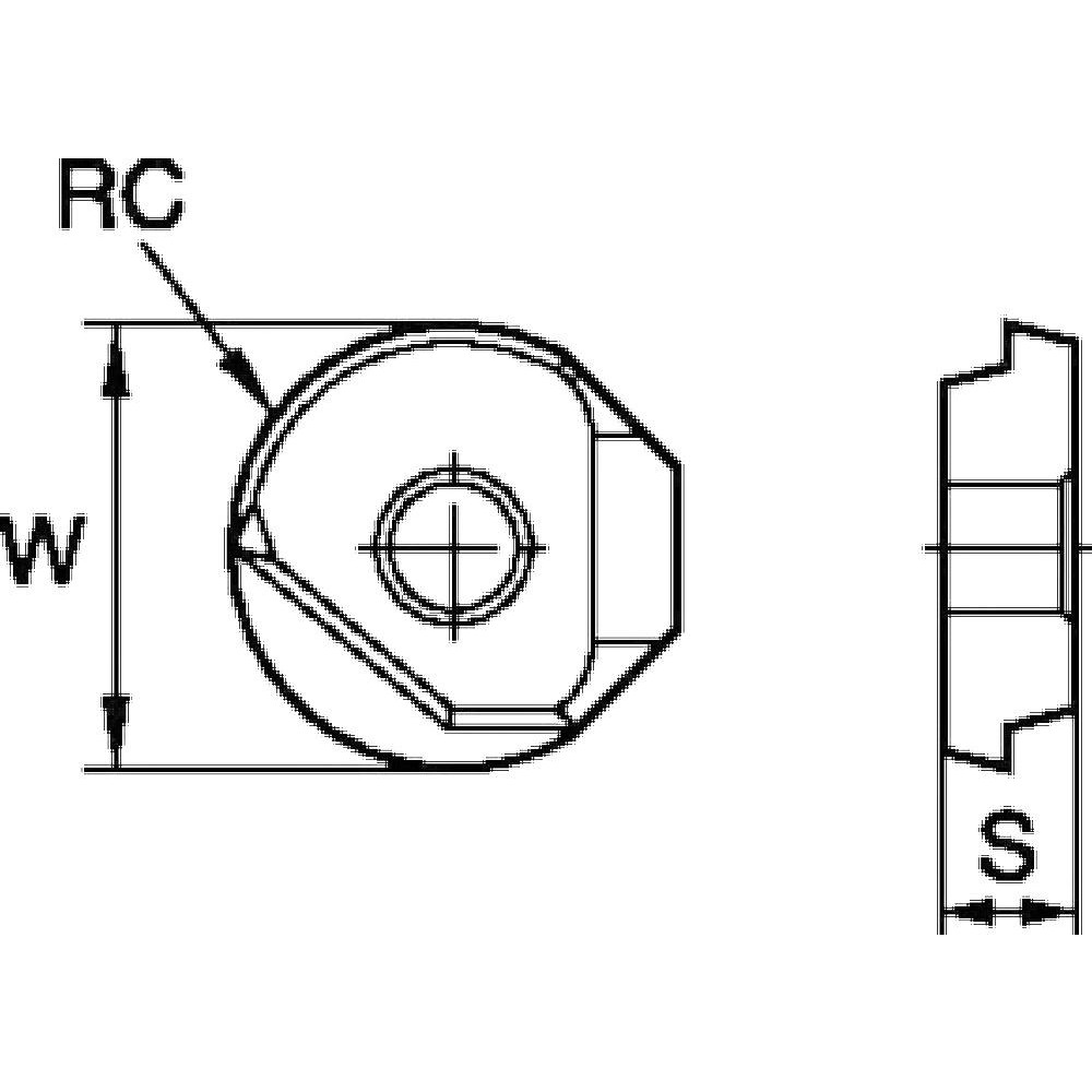 Widia - Milling Insert: ANSI M270BF32, ISO M270BF32, WU10PM, Solid ...