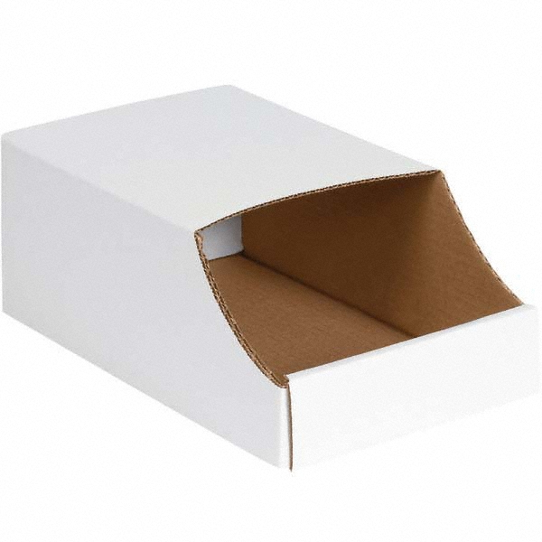 Value Collection - Cardboard Stack & Nest Bin: White | MSC Direct