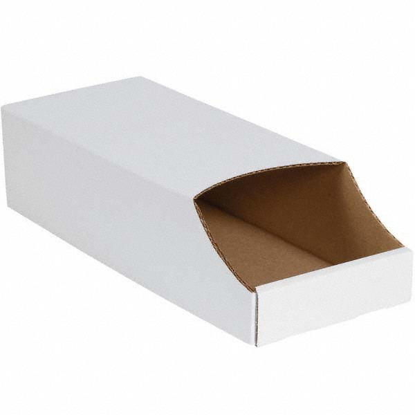 Value Collection - Cardboard Stack & Nest Bin: White | MSC Direct