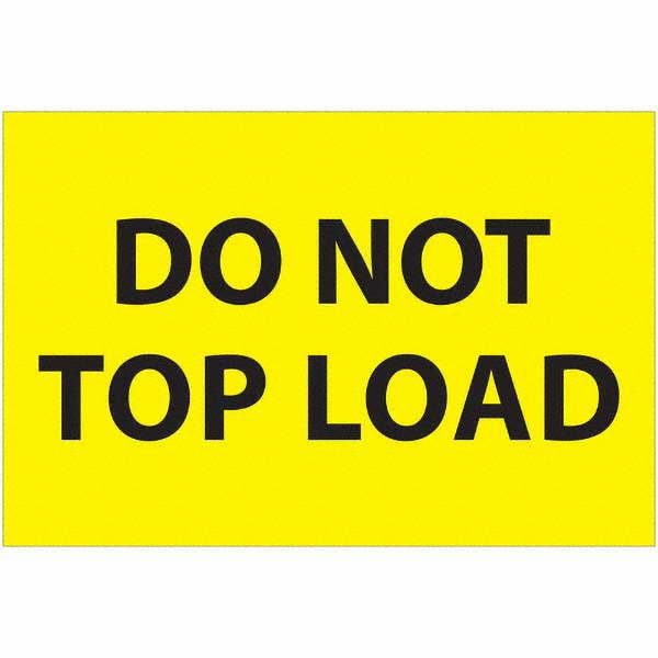 Tape Logic - Shipping & DOT Label: "Do Not Top Load", Rectangle, 3 ...