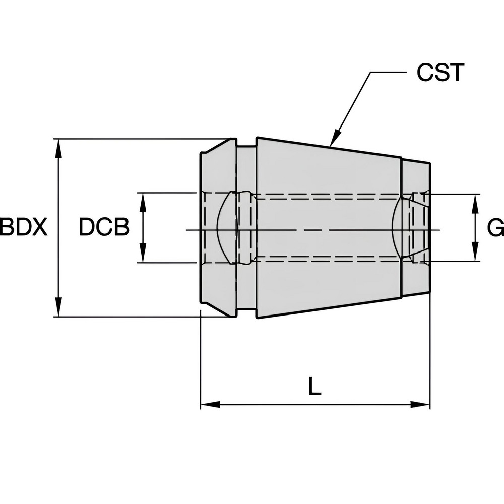 Kennametal - ER Collet: ER25, 25.00 mm Collet Size, Coolant | MSC Direct