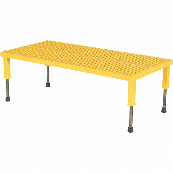 Vestil - 9" High x 24" Wide x 48" Deep, Yellow Step Stand - 94323532 ...