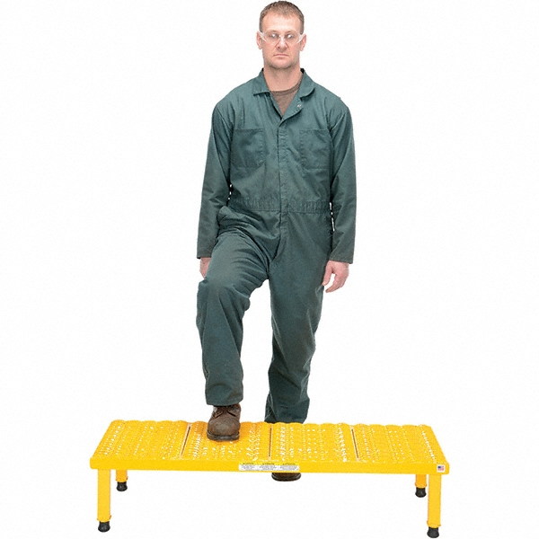 Vestil - 9" High x 19" Wide x 48" Deep, Yellow Step Stand - 94324647 ...