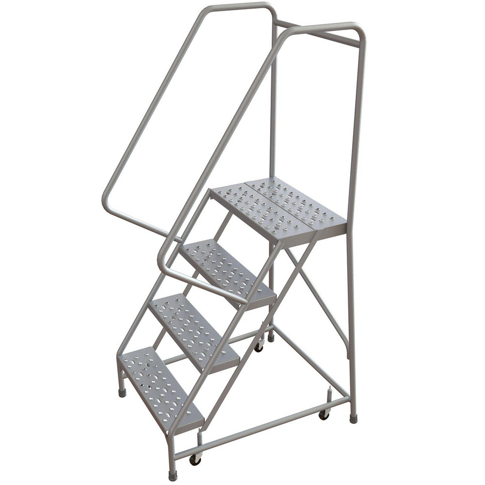 TRI-ARC - 4 Step Aluminum Step Ladder: 6 ft Height | MSC Direct