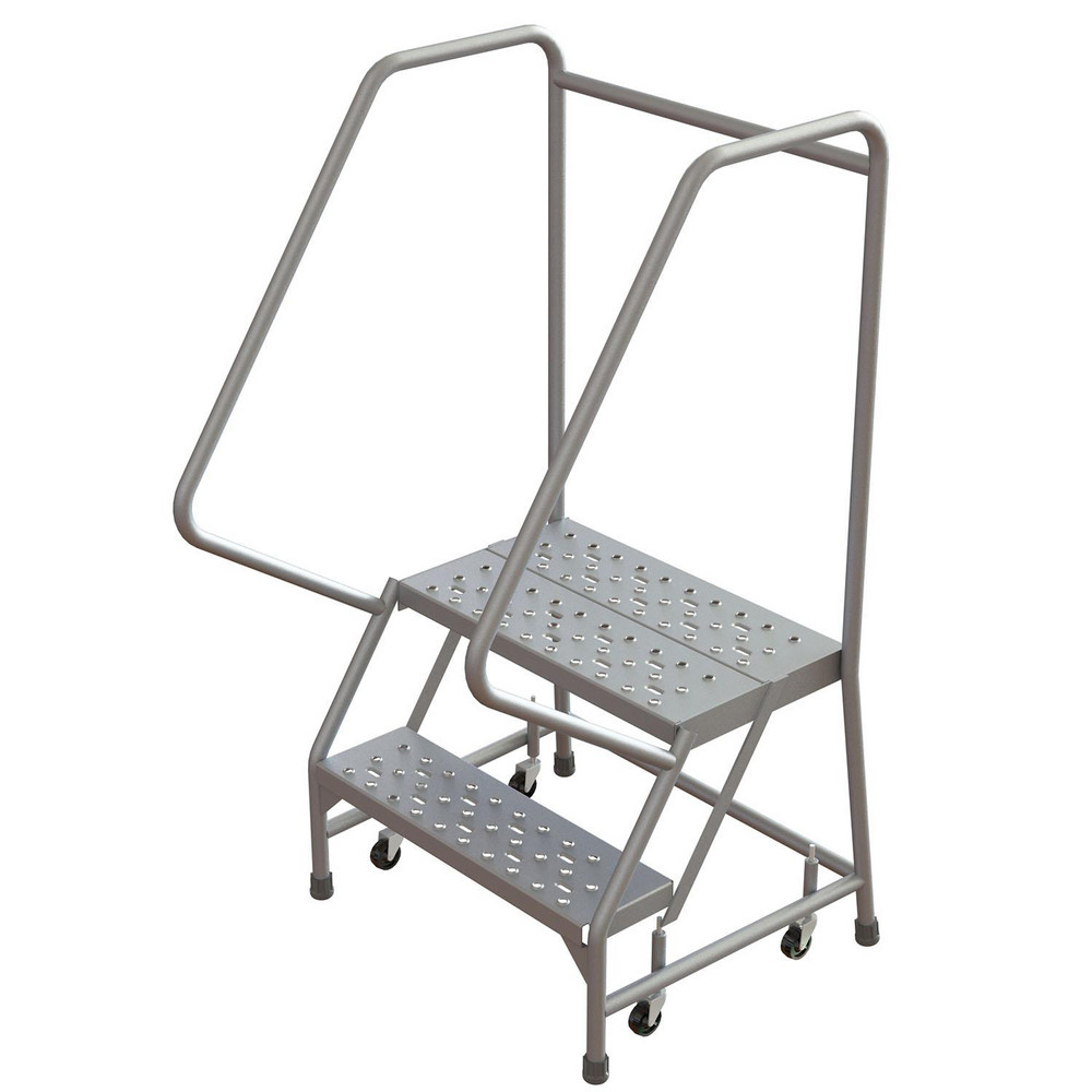 TRI-ARC - 2 Step Aluminum Step Ladder: 4 ft 4 in Height | MSC Direct
