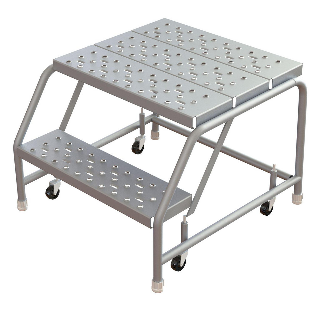 TRI-ARC - 2 Step Aluminum Step Ladder: 1 ft 8 in Height | MSC Direct