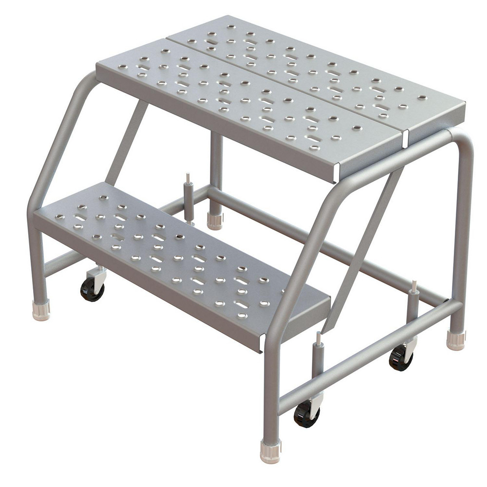 TRI-ARC - 2 Step Aluminum Step Ladder: 1 ft 8 in Height | MSC Direct