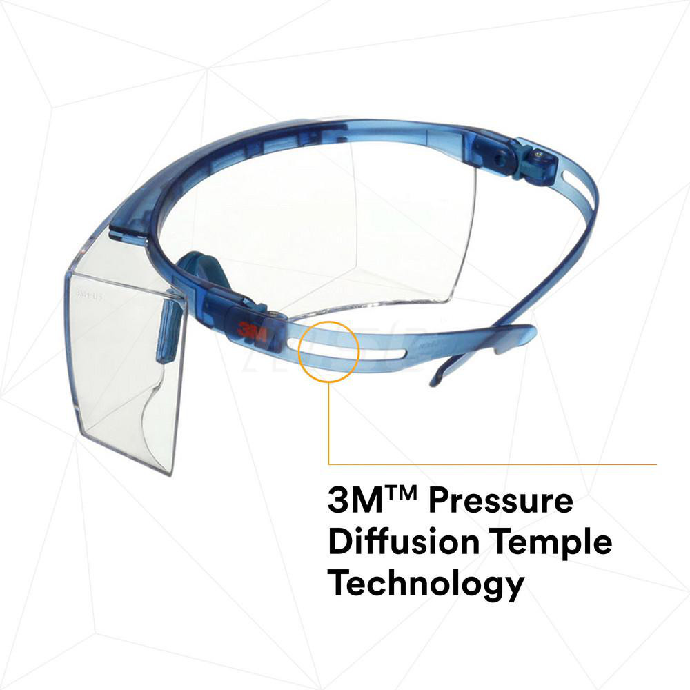 3M - Safety Glasses: Anti-Fog, Polycarbonate, Clear Lenses, Frameless ...