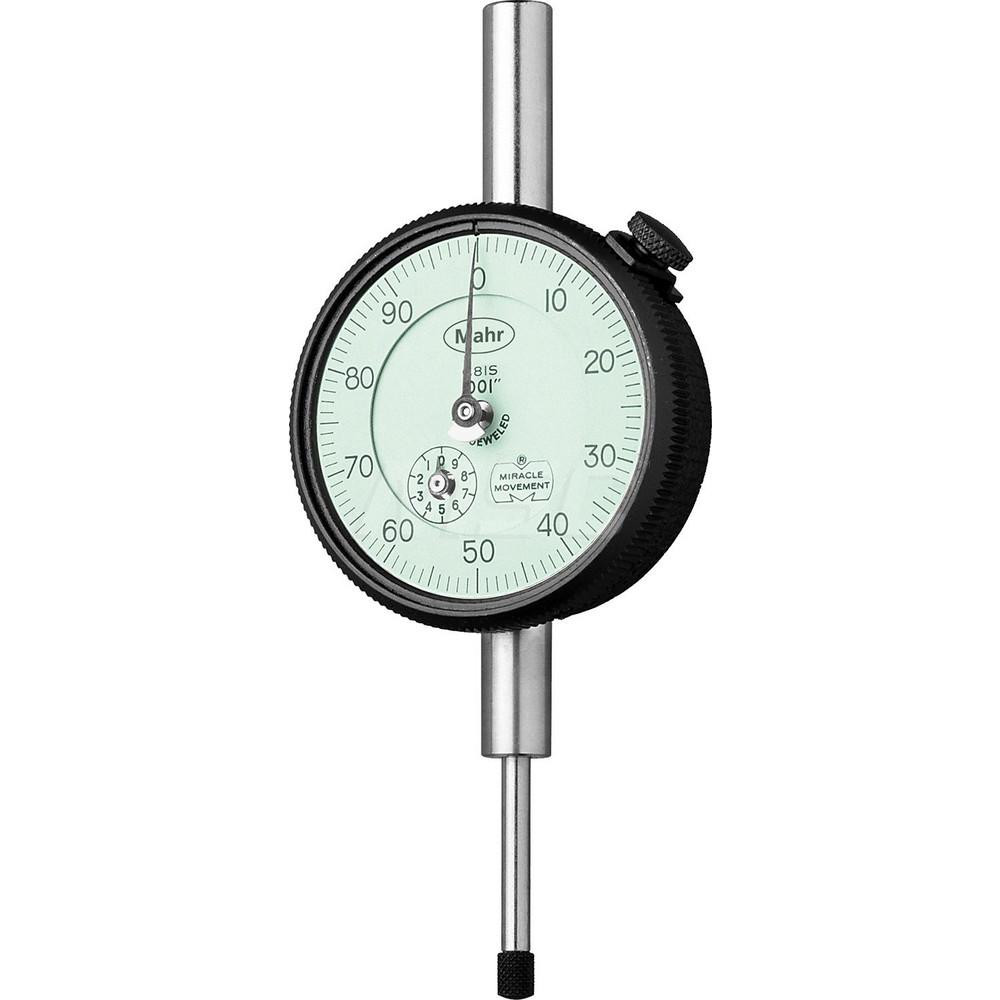 Mahr - Dial Drop Indicator: 1.0000" Max Measurement, 0-100 Dial Reading, +/-0.00025" Accuracy ...