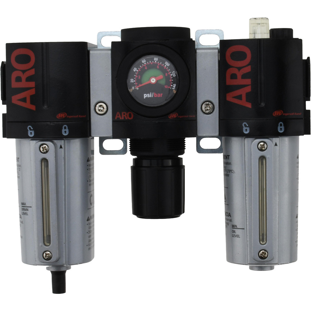ARO/Ingersoll-Rand - FRL Combination Unit: 1/2 NPT, Standard, 3 Pc ...