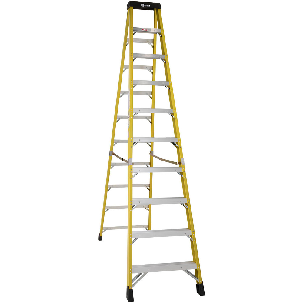 Made in USA - 9 Step Fiberglass Foldable Step Ladder: Type IAA 375 lb ...