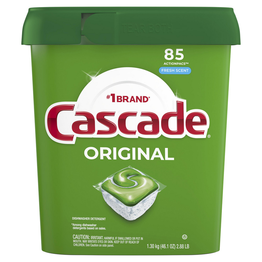 Cascade - Cascade Original ActionPacs Dishwasher Detergent Pods, Fresh ...