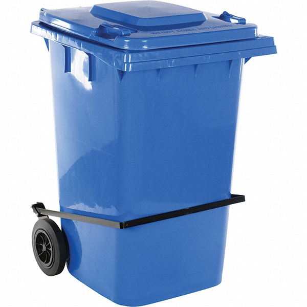 Vestil - 97 Gal Rectangle Blue Trash Can - 94587441 - MSC Industrial Supply