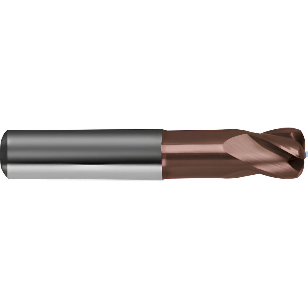 Guhring - Corner Radius End Mill: 10 mm Dia, 8 mm LOC, 2 mm Radius, 4 ...