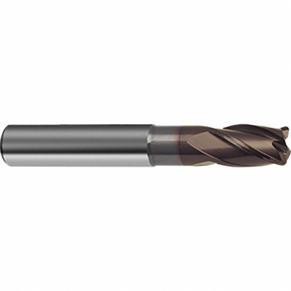 Guhring - 3mm Diam 4 Flute Solid Carbide 0.5mm Corner Radius End Mill ...