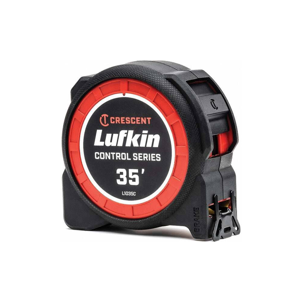 Lufkin - Tape Measure: 35' Long, 1-3/16" Width, Black & Yellow Blade ...
